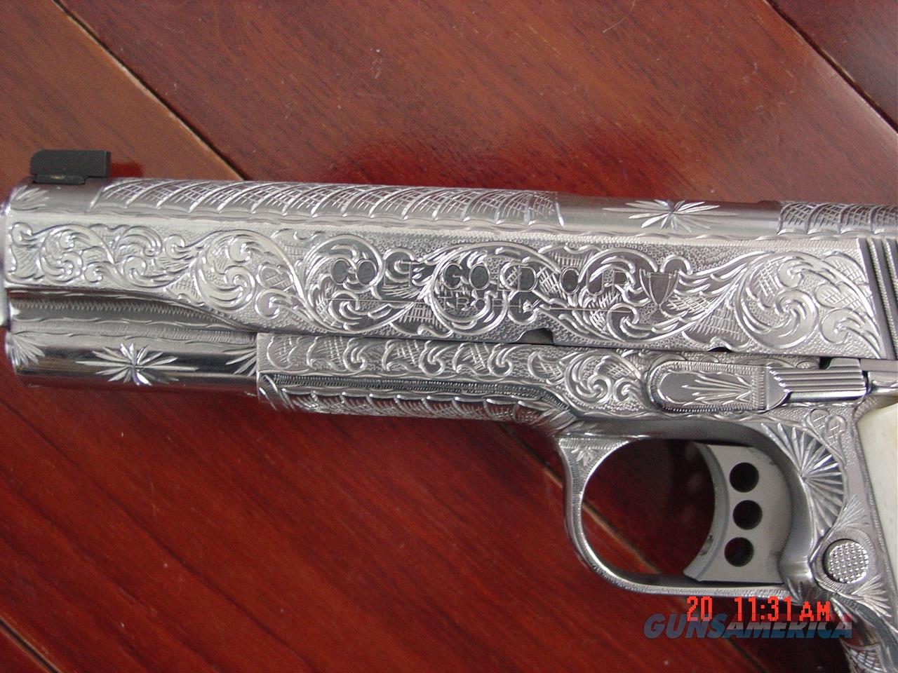 Colt Gold Cup Trophy 45acp, fully deep engraved... for sale