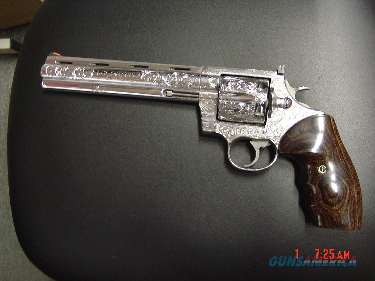 Colt Anaconda 8",fully engraved & polished by F... for sale