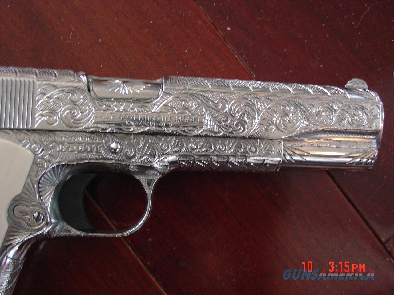 Colt Delta Elite 10mm,fully 100% deep hand engr... for sale