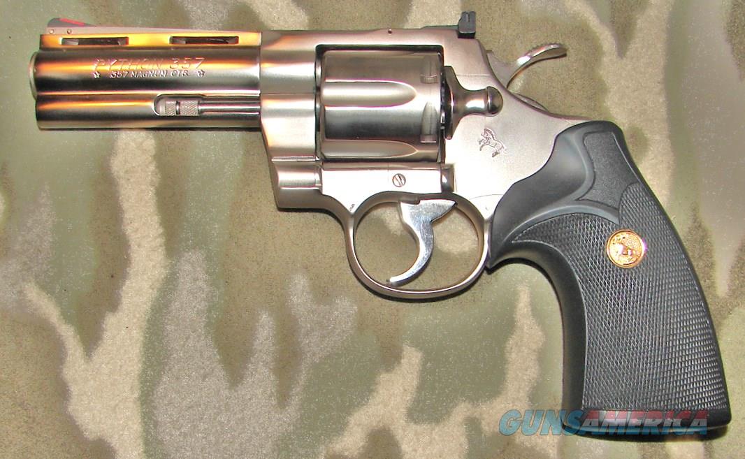 Colt Python 4” Stainless Steel for sale at Gunsamerica.com: 939757441