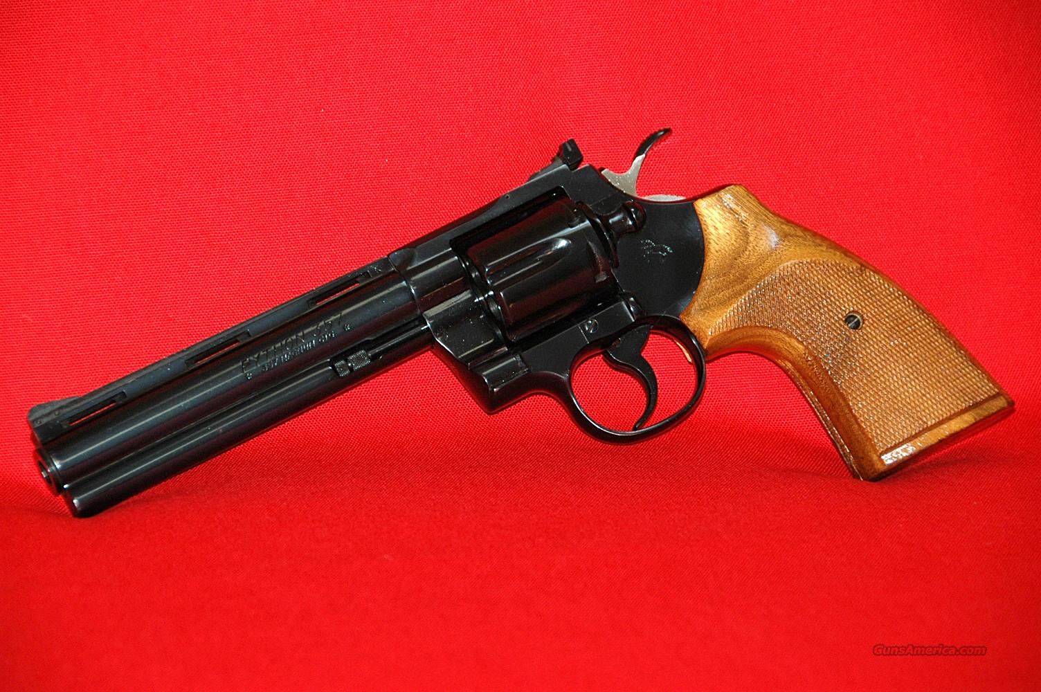Colt Python - Six Inch Barrel- Colt... for sale at Gunsamerica.com ...
