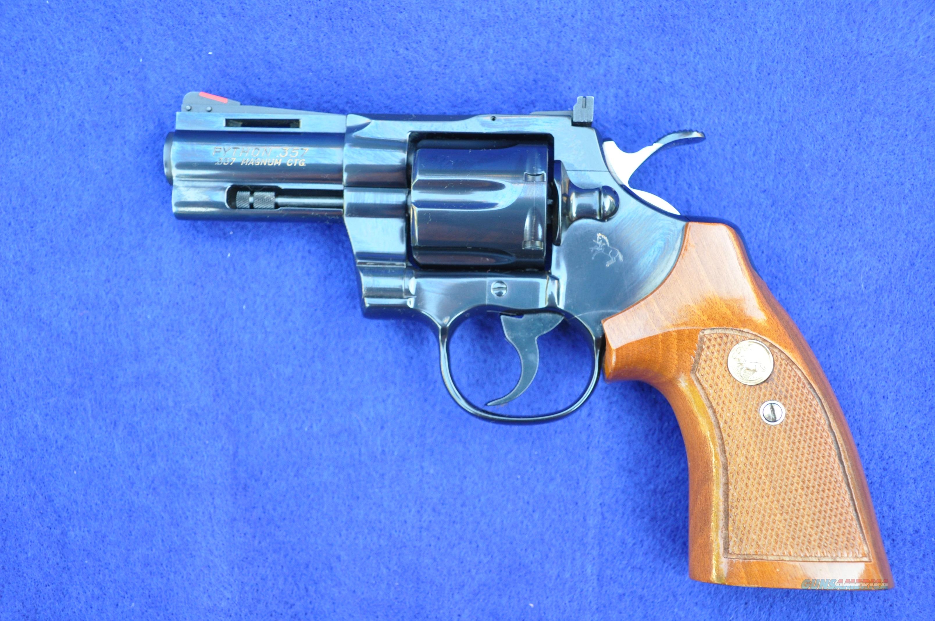 COLT Python 3" barrel, Royal Blue, ... for sale at Gunsamerica.com ...