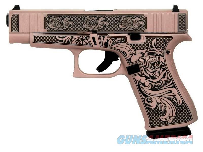 Glock G48 Rose II 9mm Luger 4.17" Rose Gold Eng... for sale
