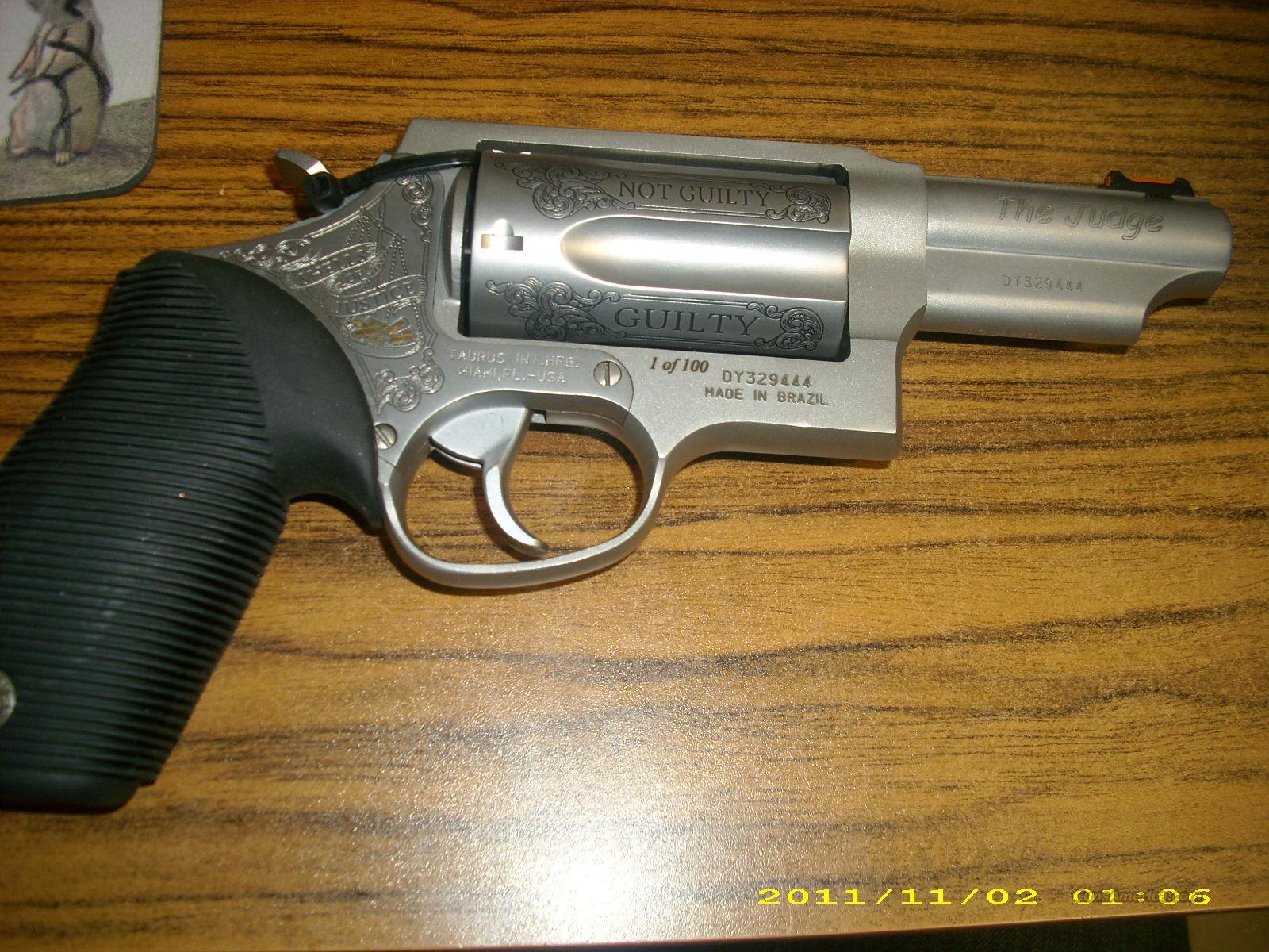Taurus Judge Russian Roulette Special Engraved ... for sale