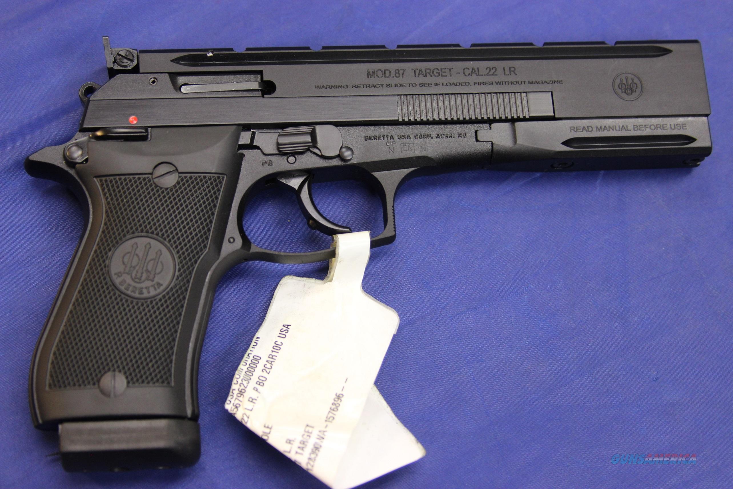 BERETTA MODEL 87 TARGET .22 LONG RI... for sale at Gunsamerica.com ...