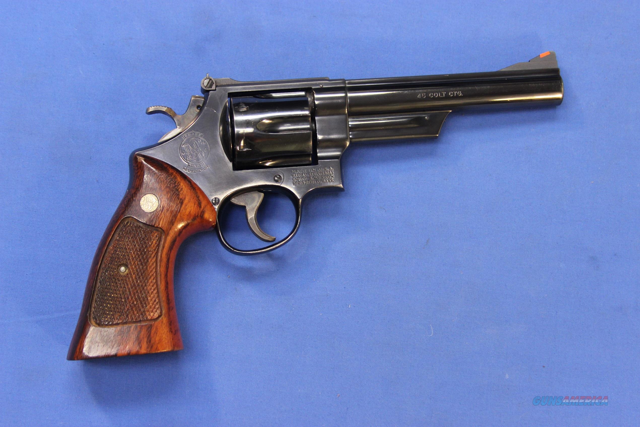 SMITH & WESSON 25-5 BLUED .45 COLT ... for sale at Gunsamerica.com ...