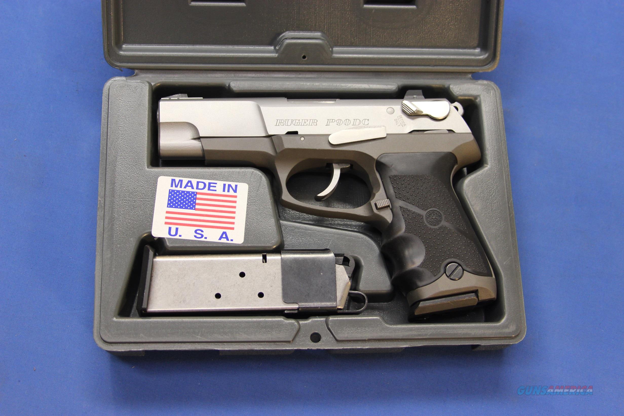 RUGER P90 DC PISTOL .45 ACP w/BOX &... for sale at Gunsamerica.com ...