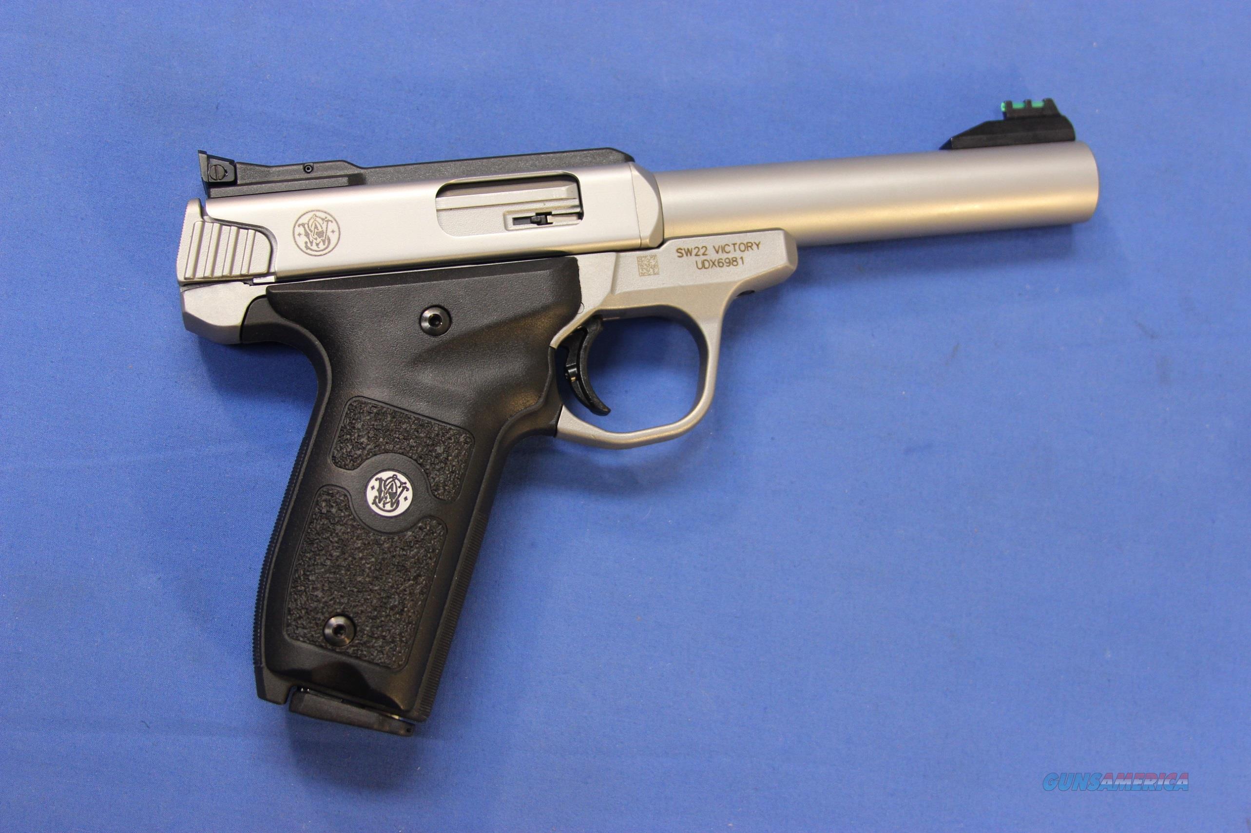 SMITH & WESSON SW22 VICTORY MODEL STAINLESS .22... for sale