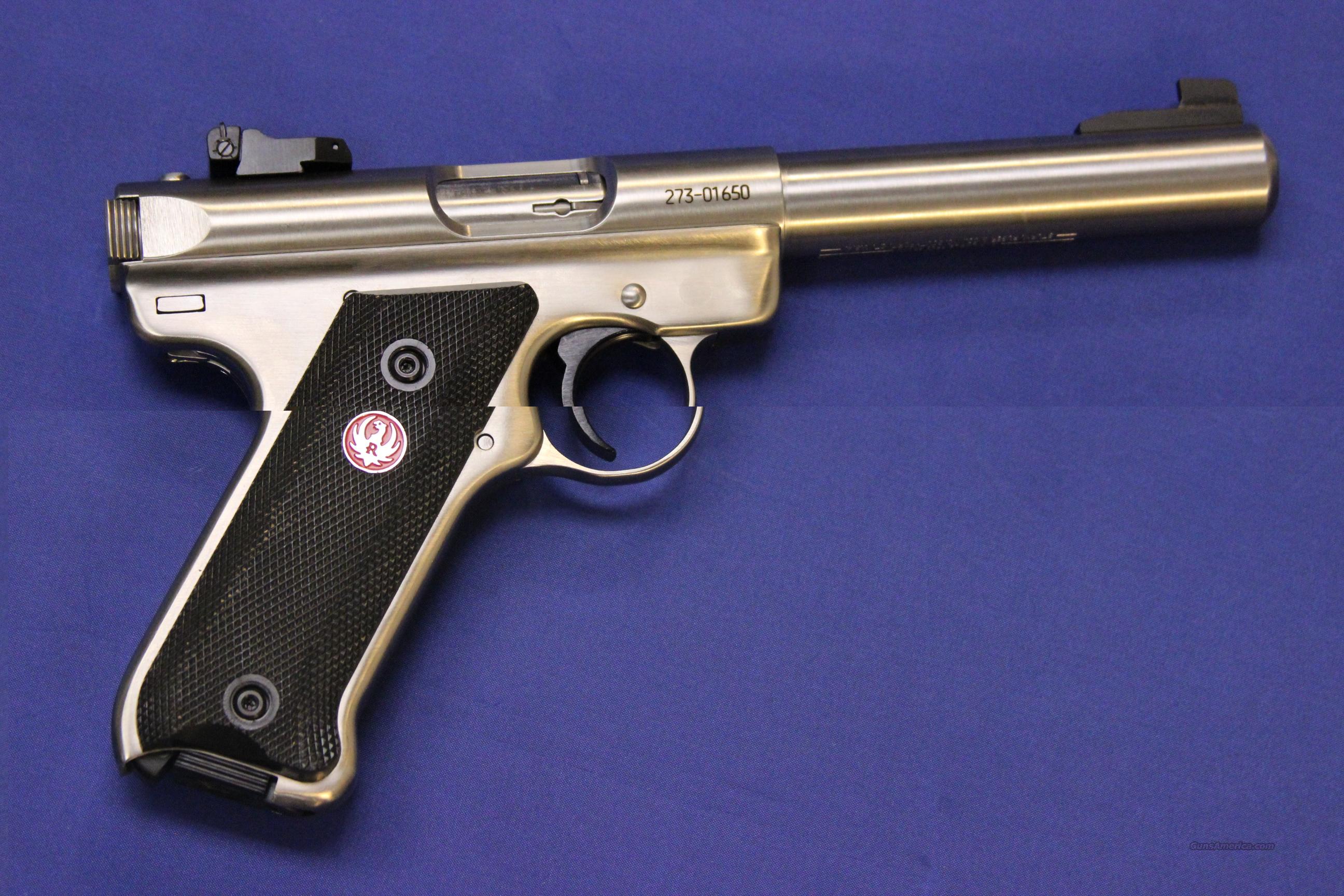 RUGER MK III STAINLESS TARGET 5.5" ... for sale at Gunsamerica.com ...