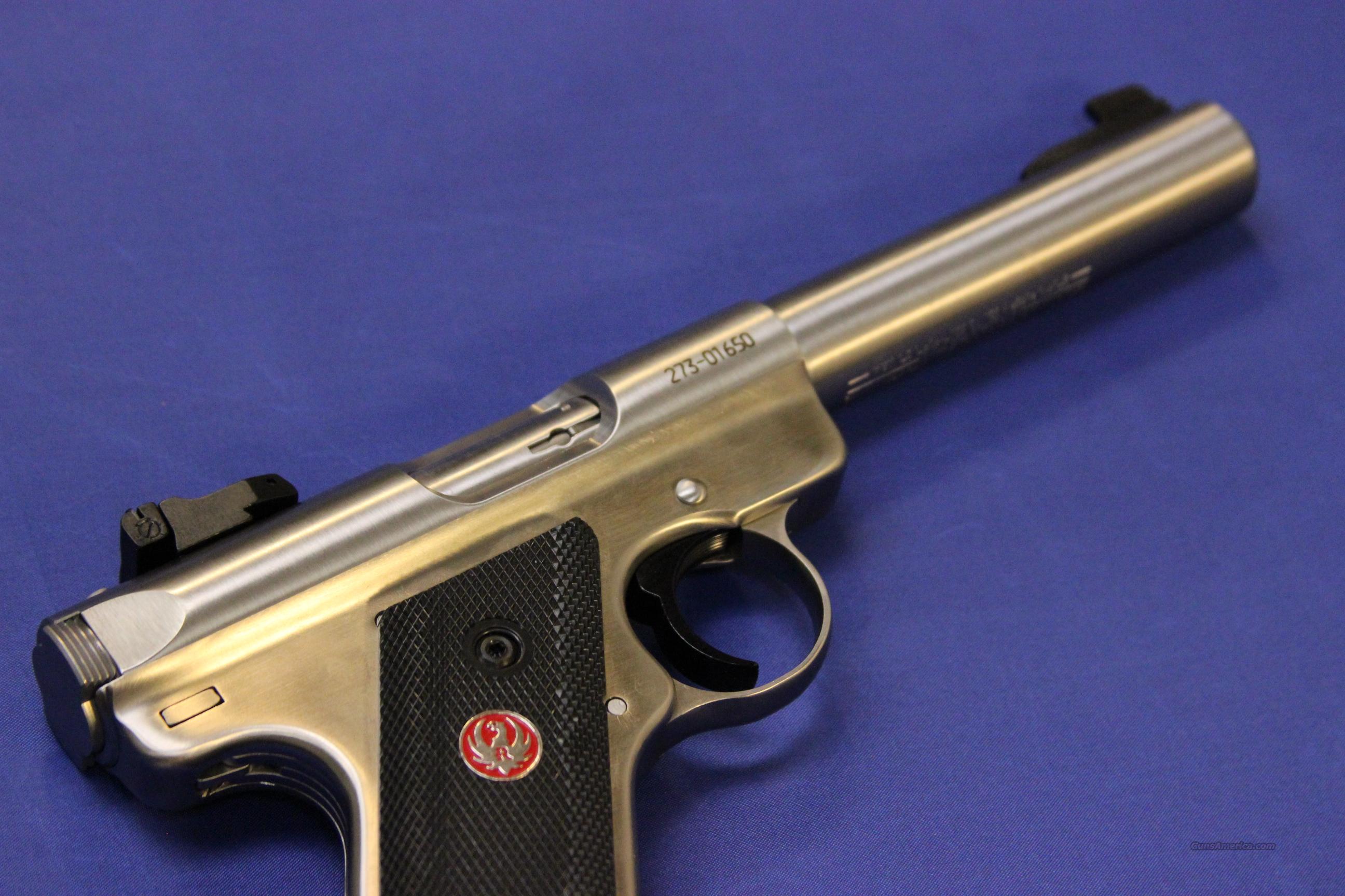 RUGER MK III STAINLESS TARGET 5.5" ... for sale at Gunsamerica.com ...