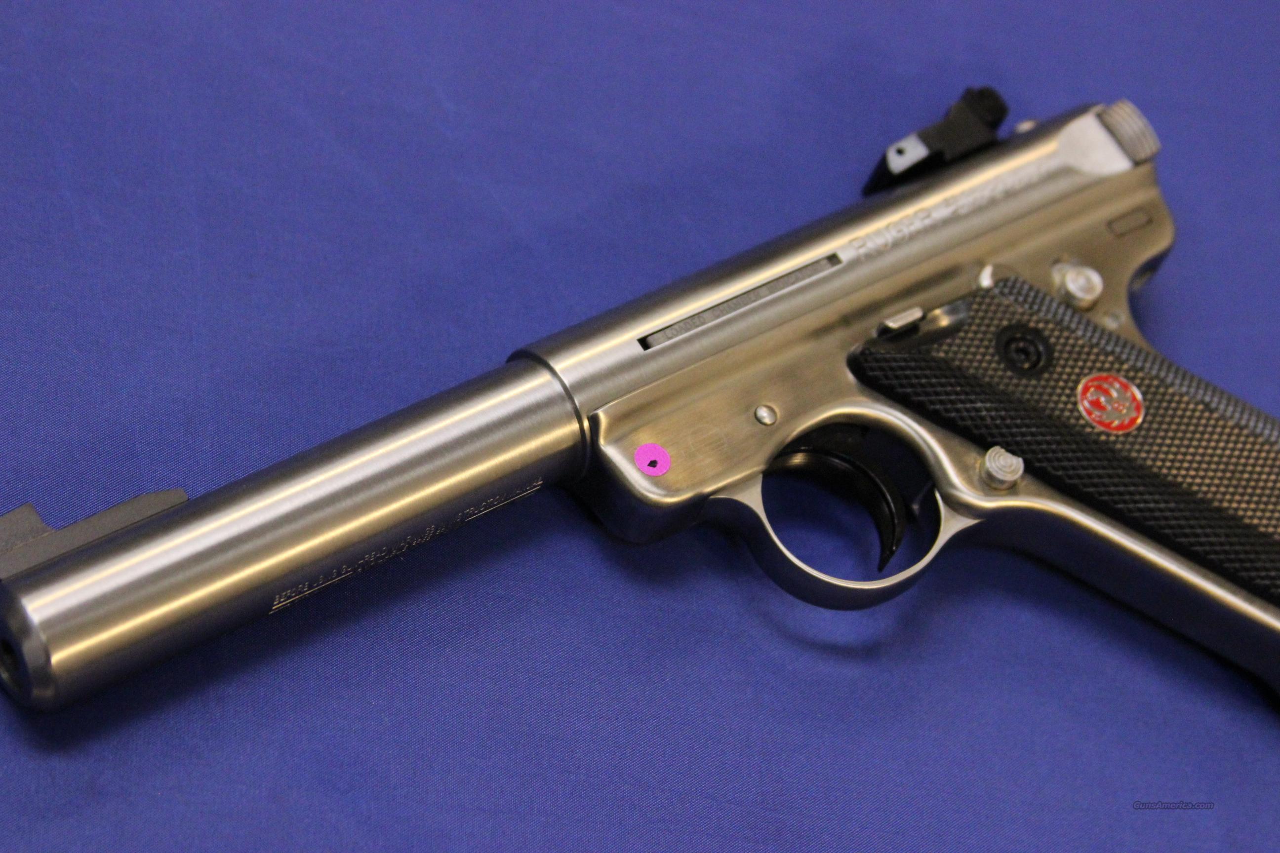 RUGER MK III STAINLESS TARGET 5.5" ... for sale at Gunsamerica.com ...