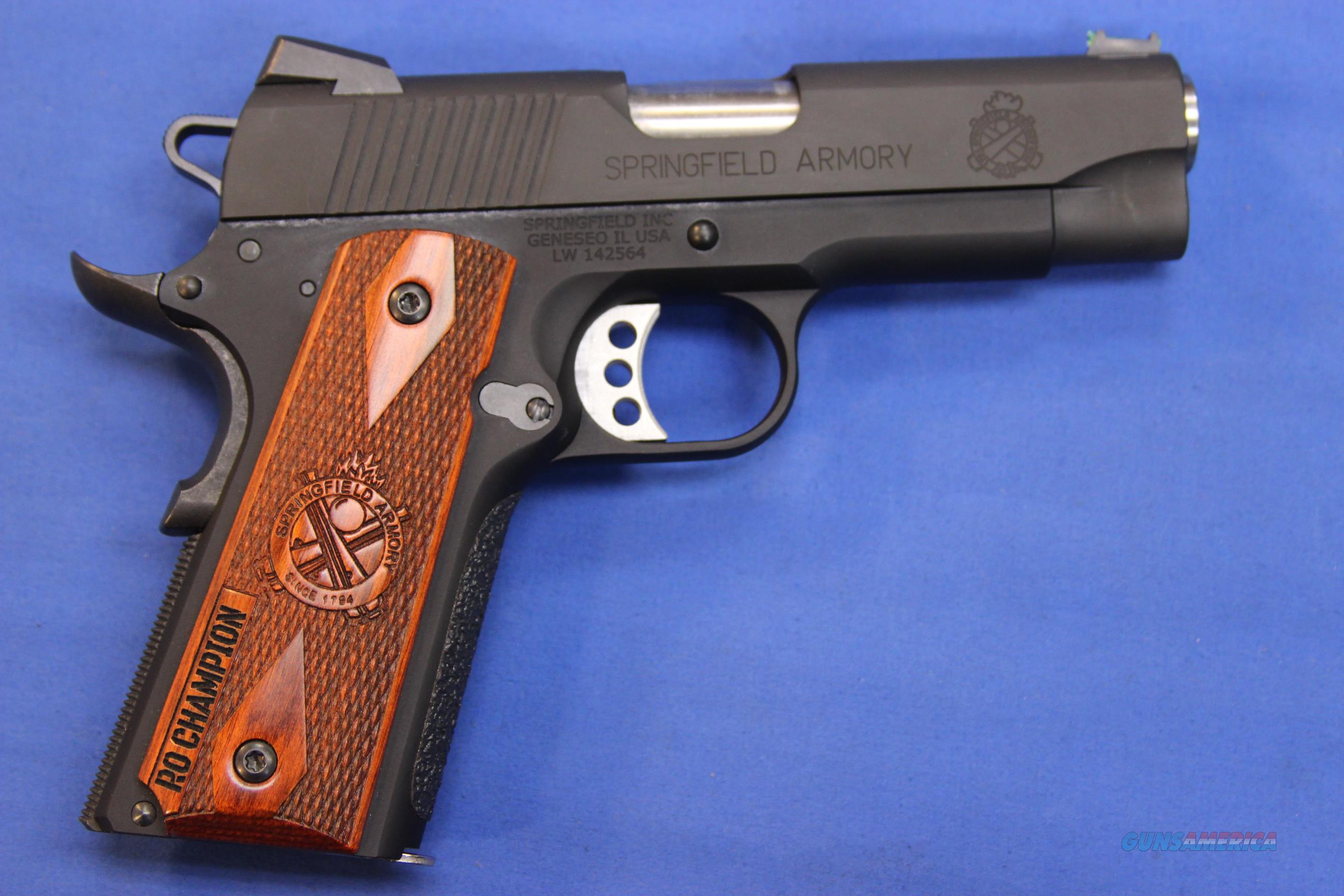 SPRINGFIELD RO CHAMPION 9MM PARA 4"... for sale at Gunsamerica.com ...