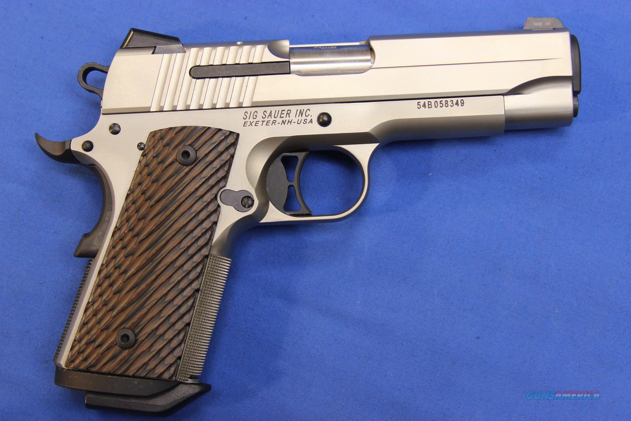 SIG SAUER 1911 NICKEL .45 ACP for sale at Gunsamerica.com: 948672981