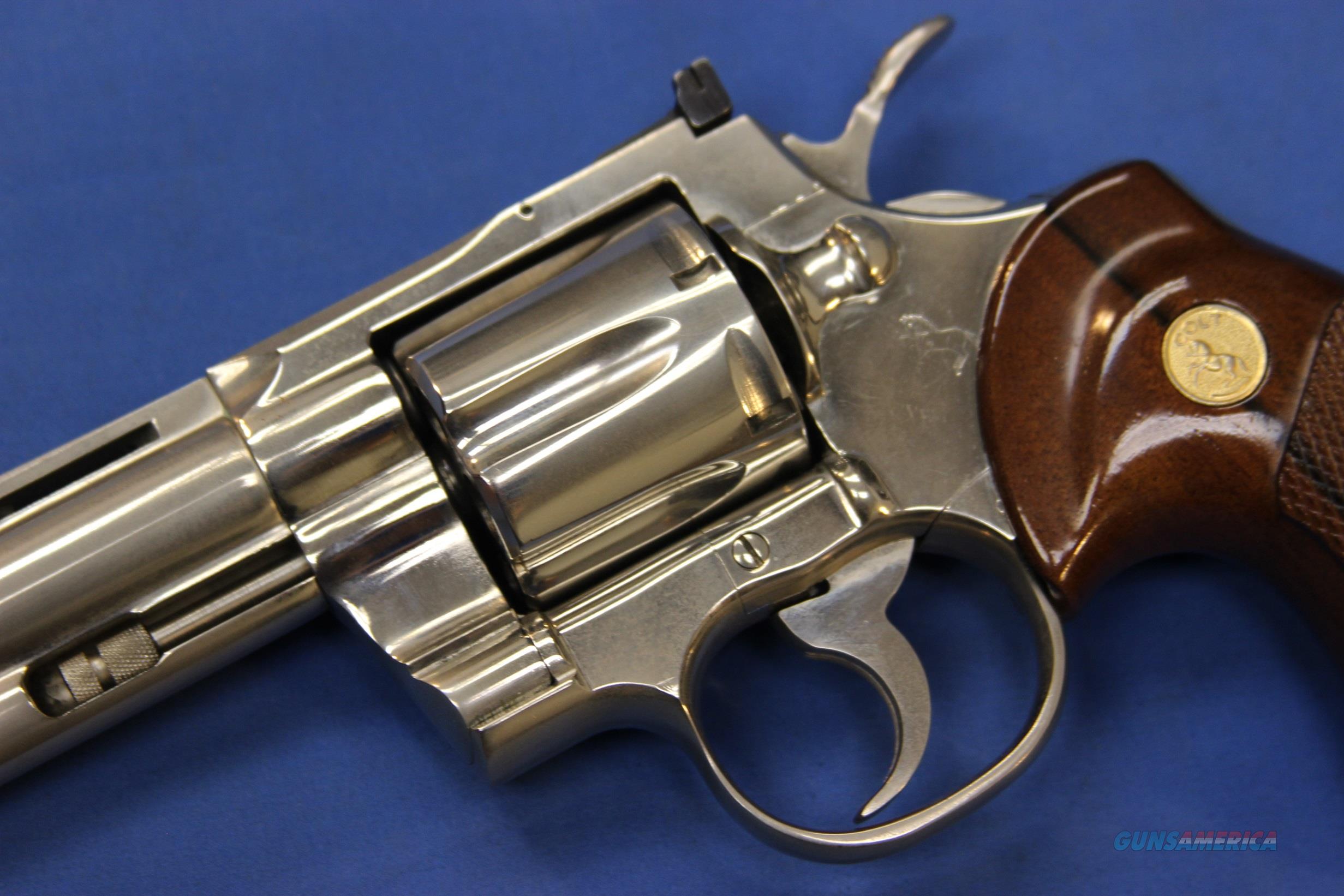 COLT PYTHON NICKEL .357 MAGNUM 6" -... for sale at Gunsamerica.com ...