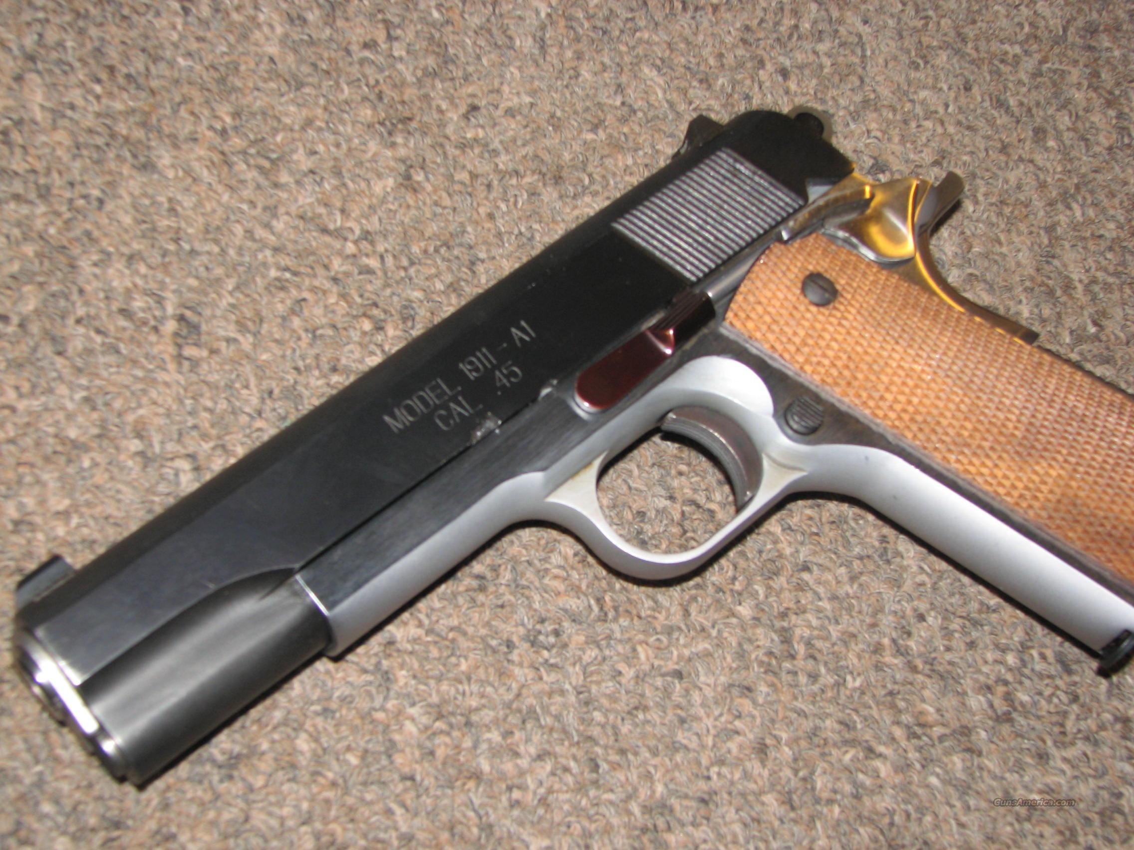 SPRINGFIELD 1911-A1 TWO-TONE w/ XS ... for sale at Gunsamerica.com ...