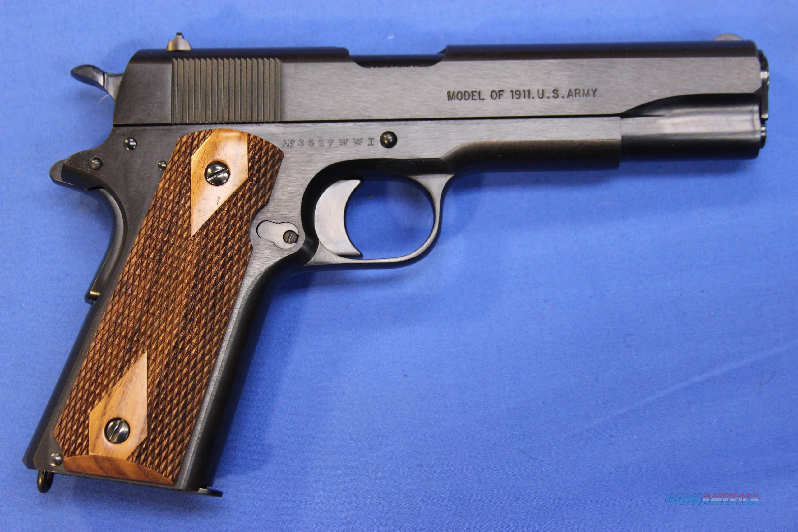 COLT 1911 MODEL O 1918 WWI .45 ACP ... for sale at Gunsamerica.com ...