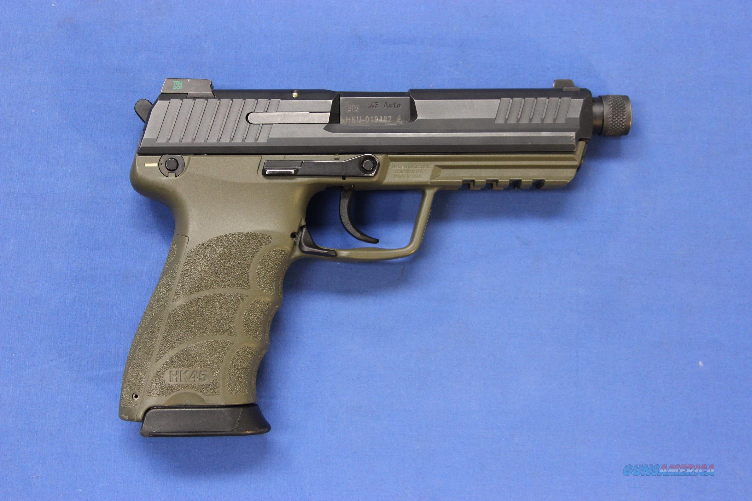 HECKLER & KOCH HK45 TACTICAL OD GREEN .45 ACP w... for sale