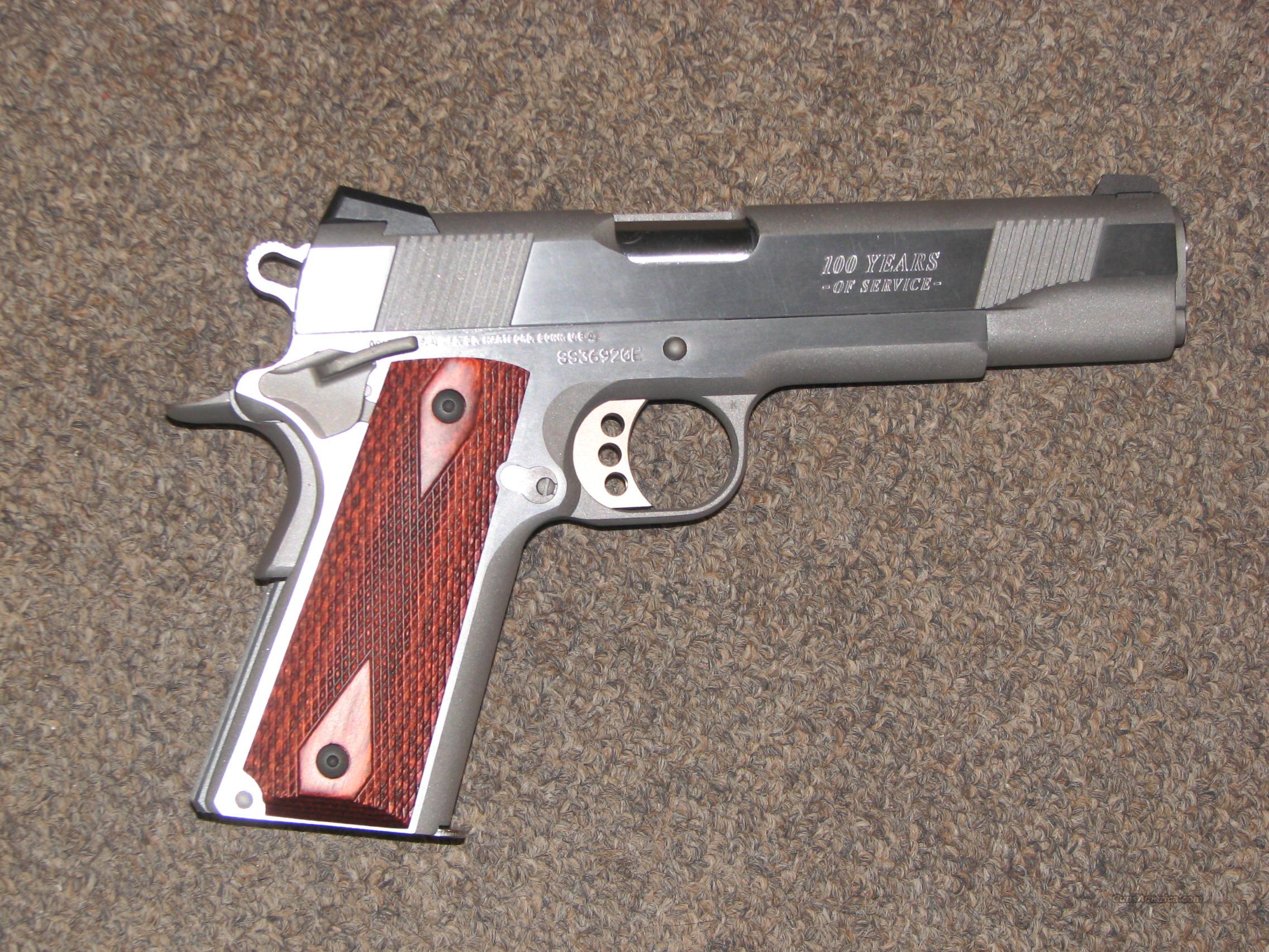 COLT 1911 GOVT 100 YEAR STAINLESS .... for sale at Gunsamerica.com ...