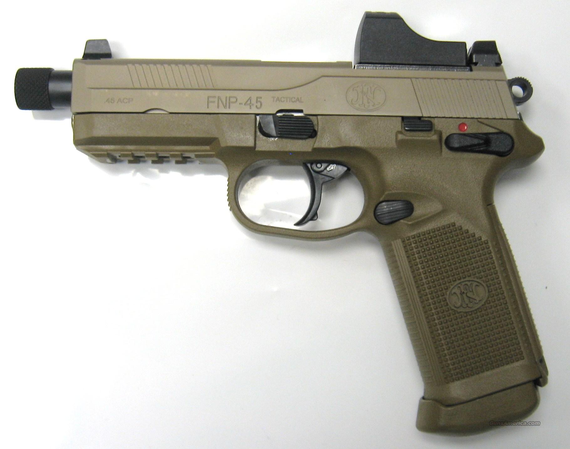 FN FNP-45 Tactical w/ Optics & Thre... for sale at Gunsamerica.com ...