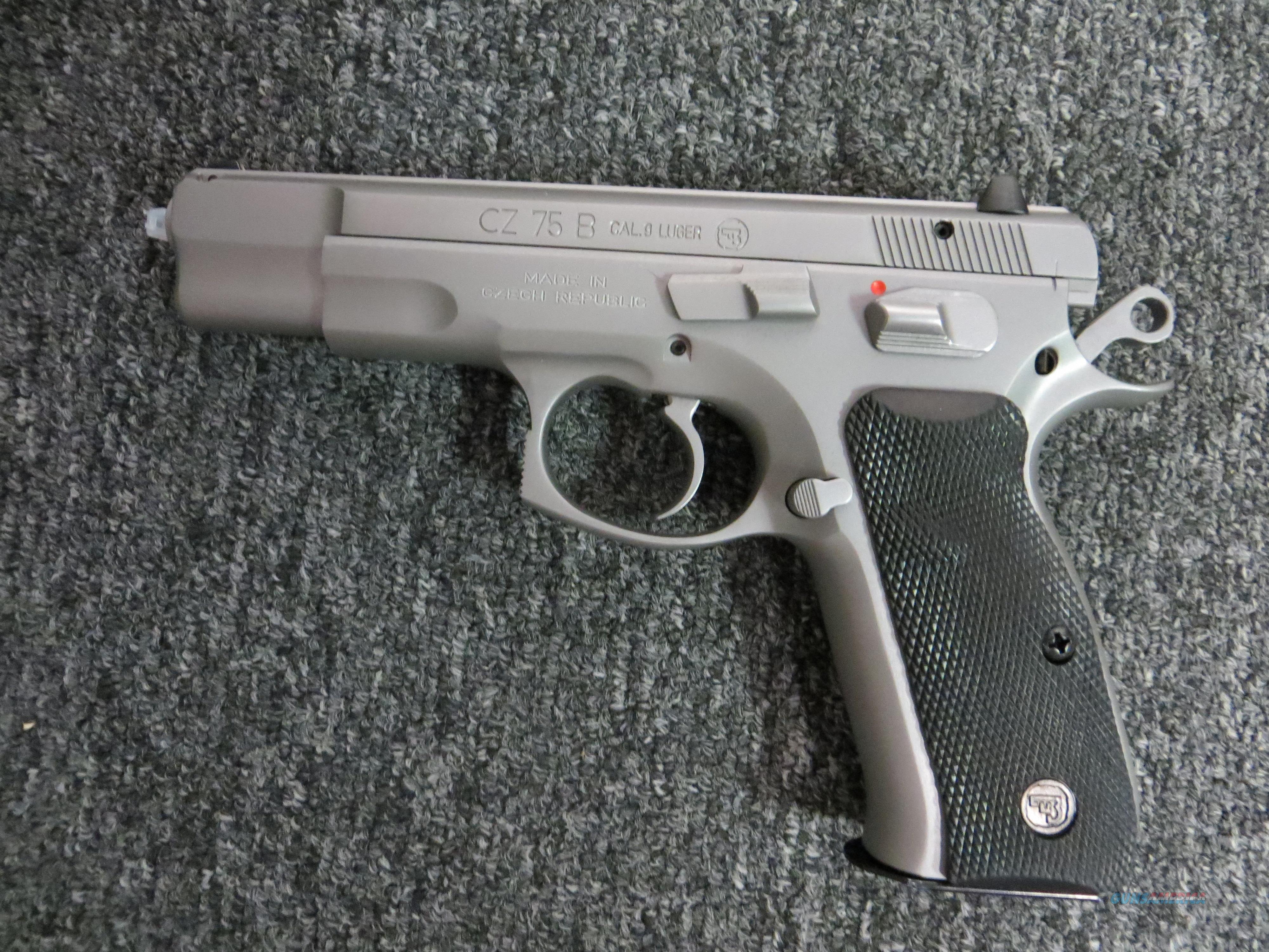 CZ 75 B (stainless, 9mm) for sale at Gunsamerica.com: 946667654