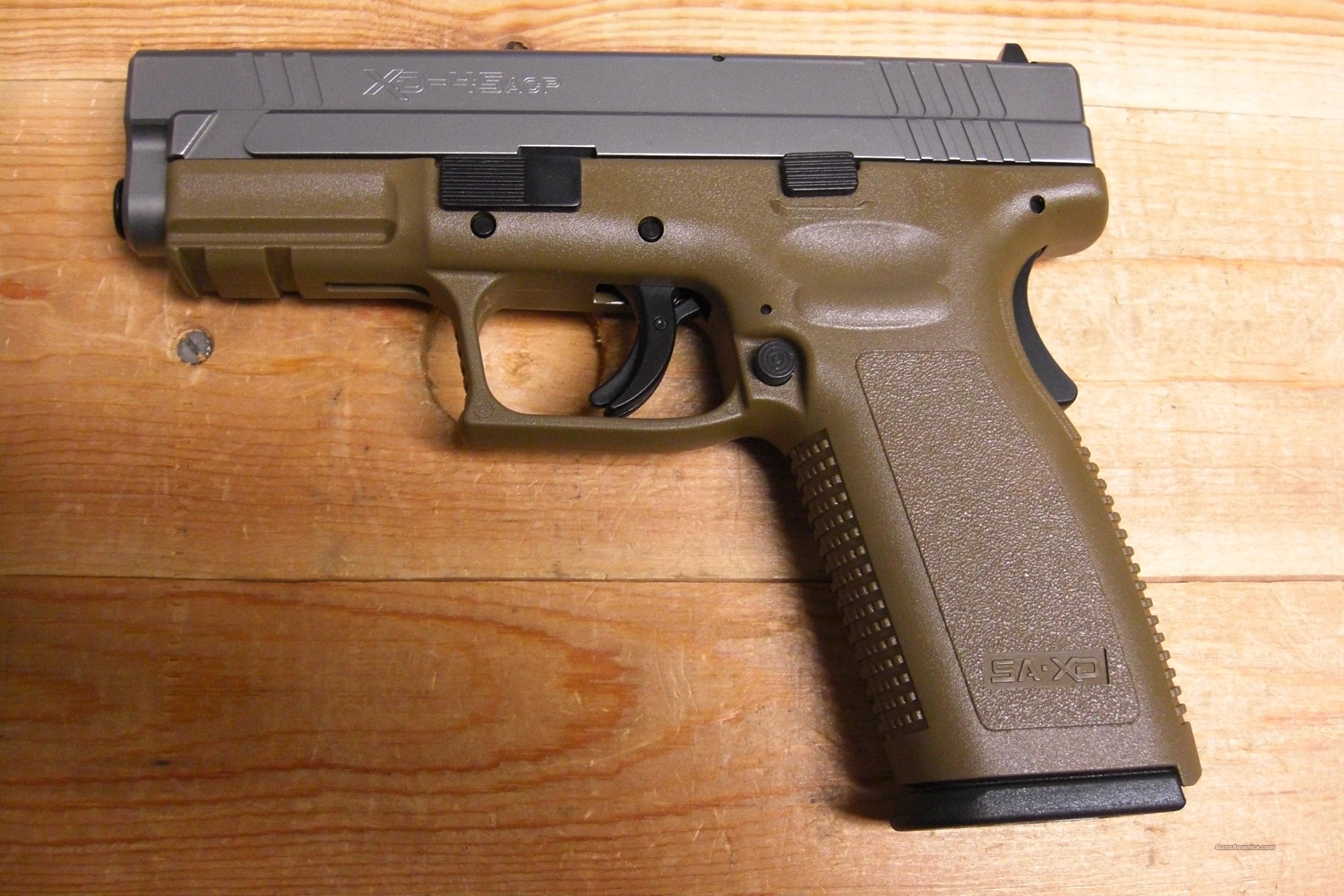 XD-45 w/stainless slide & fde frame for sale