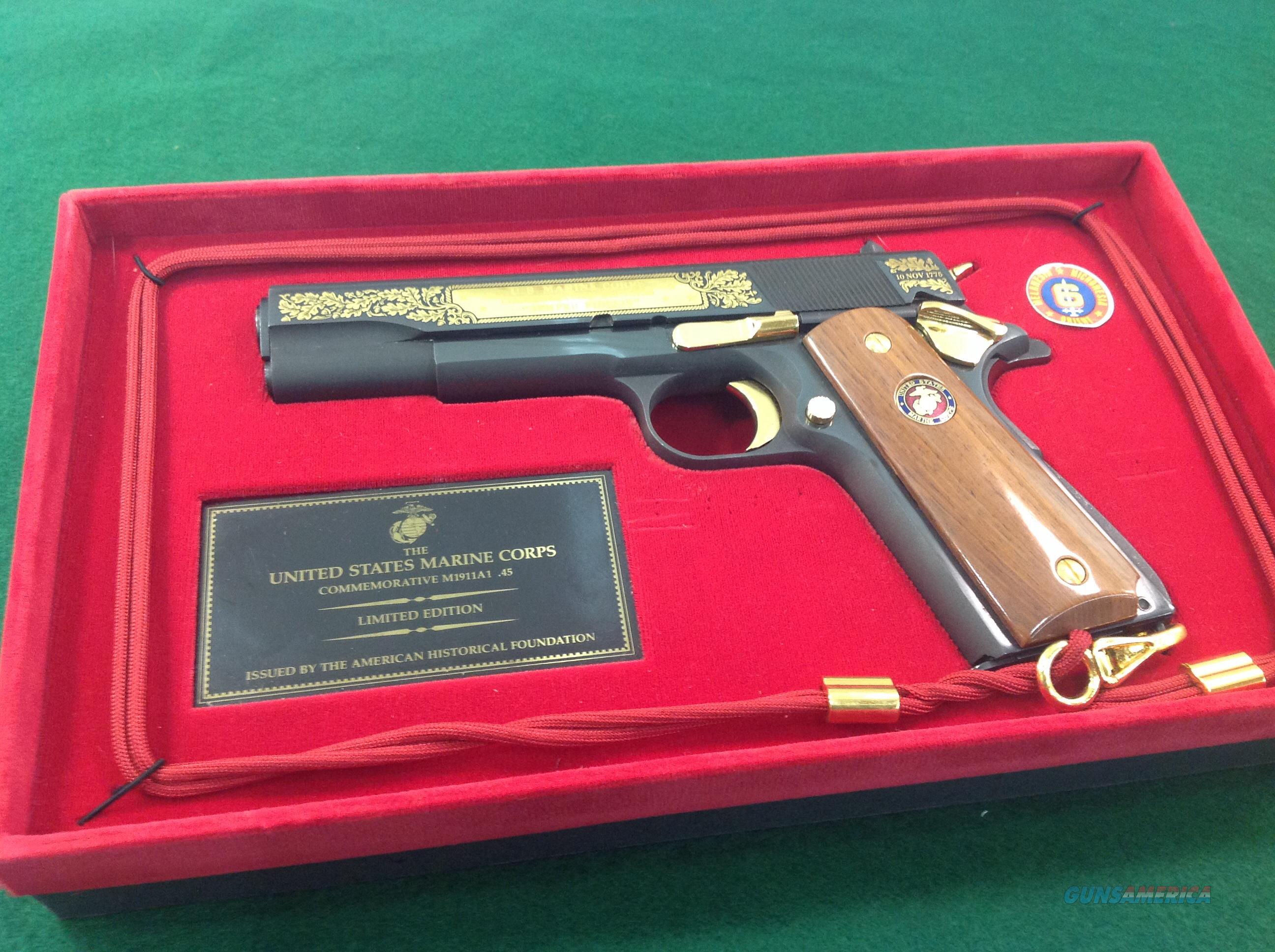Marine Corps Commemorative 1911 .45... for sale at Gunsamerica.com ...