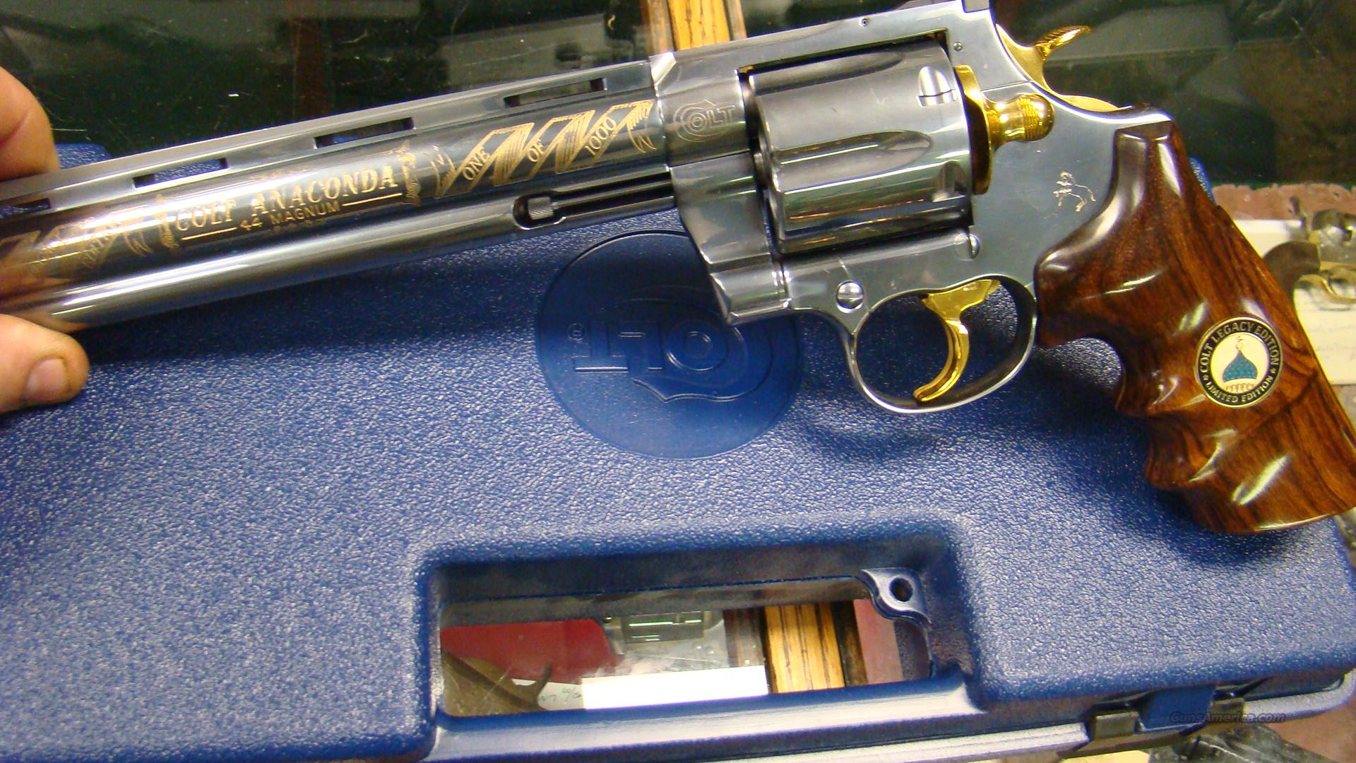 ENGRAVED COLT ANACONDA TITANIUM 1 OF 1000 UNFIR... for sale