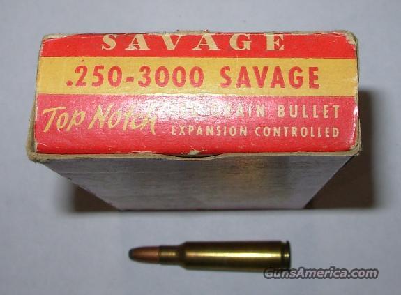 .250-3000 SAVAGE ** FACTORY AMMUNI... for sale at Gunsamerica.com ...