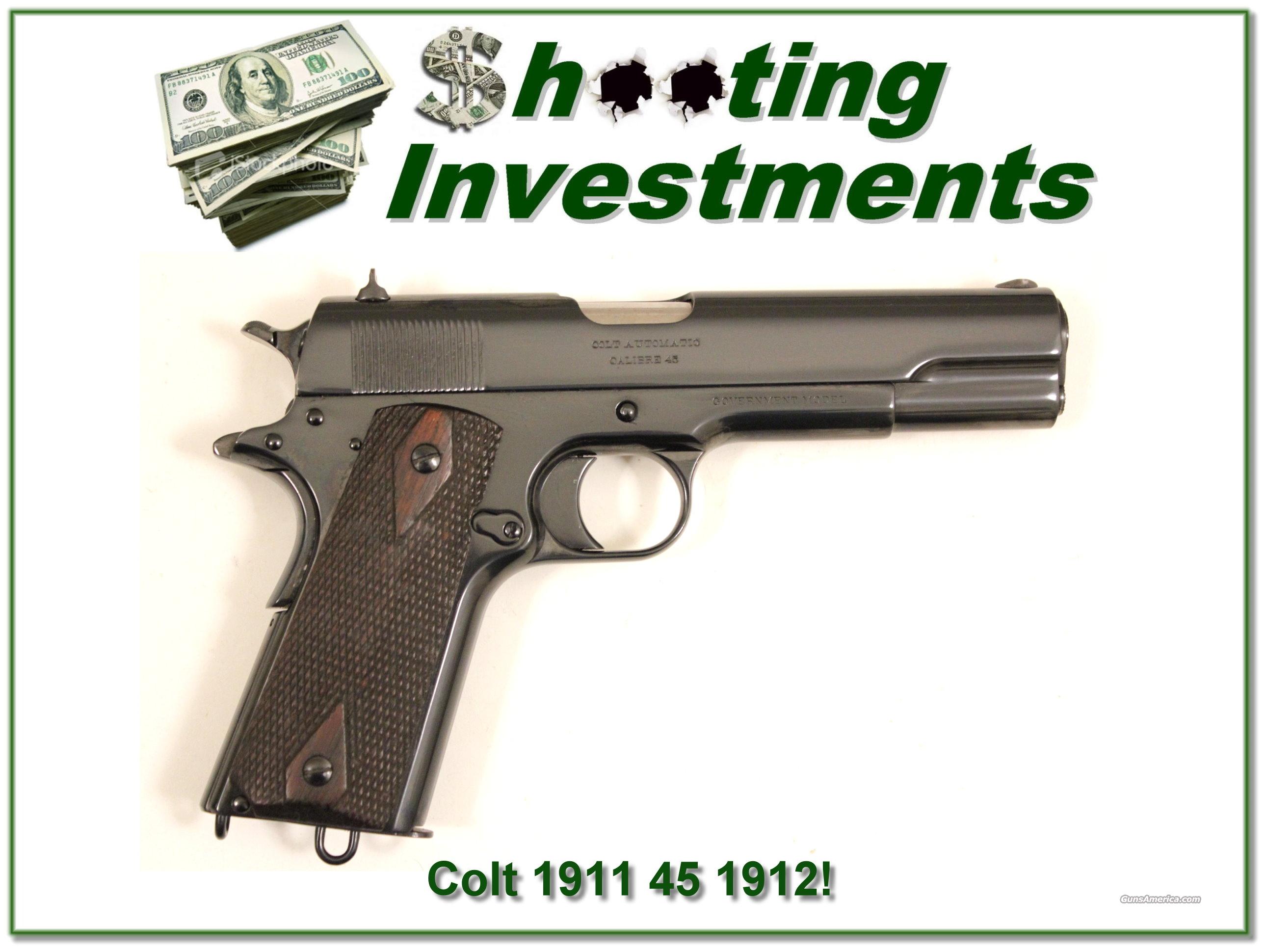 Colt 1911 45 made in 1912 First Yea... for sale at Gunsamerica.com ...