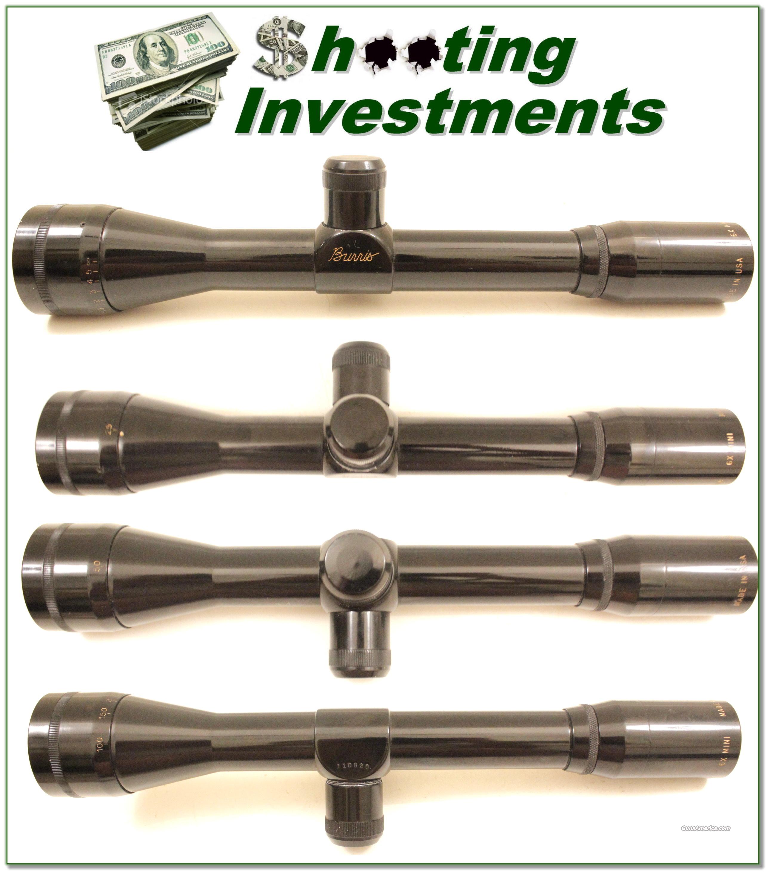 Burris 6X Mini target scope with AO... for sale at Gunsamerica.com ...