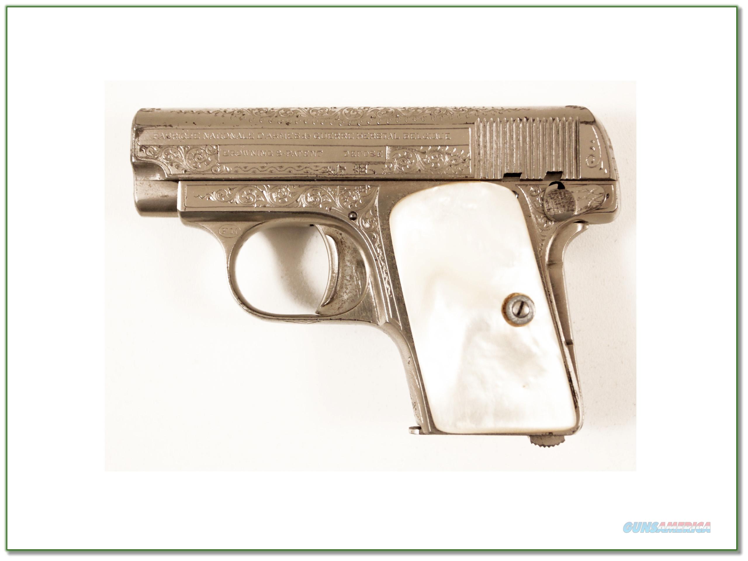 Early Browning FN 25 1906 Belgium E... for sale at Gunsamerica.com ...