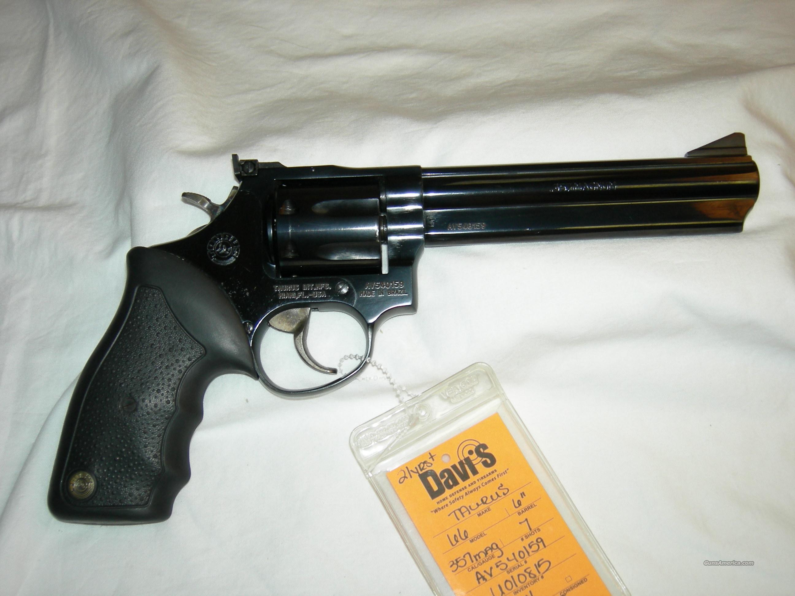 TAURUS 66B6 357MAG 7-SHOT BLUE R... for sale at Gunsamerica.com: 917125764