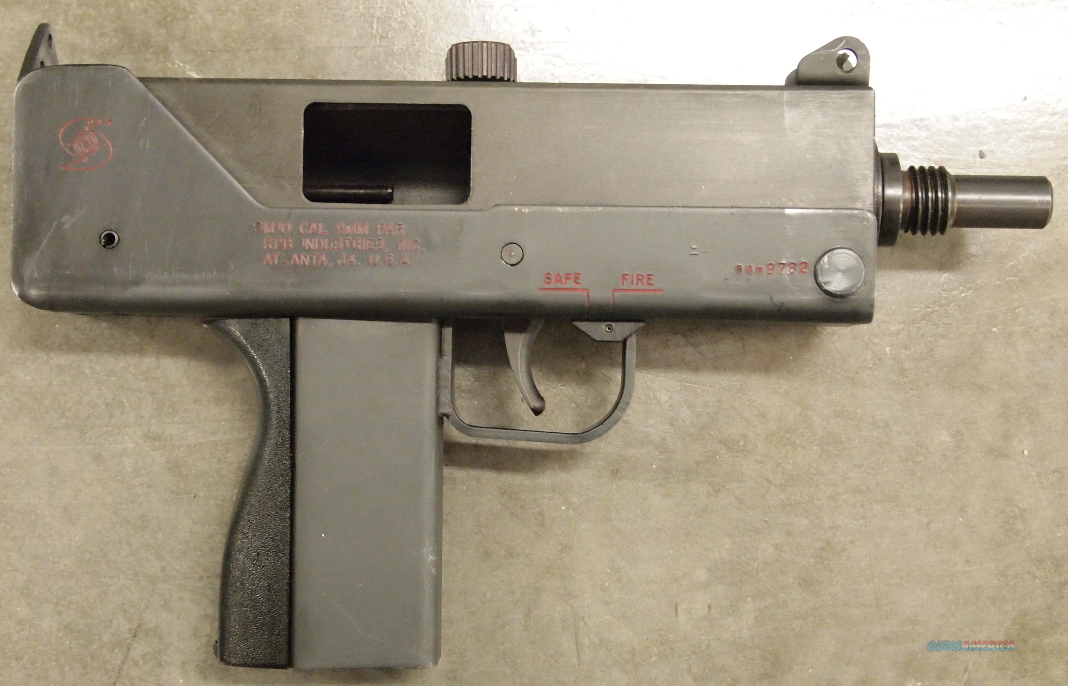 RPB M-10 OPEN BOLT 9MM for sale at Gunsamerica.com: 936885072