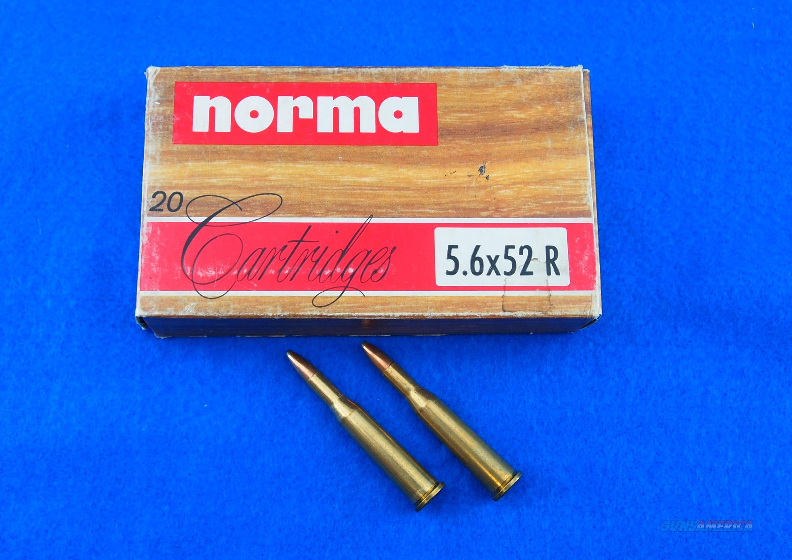 NORMA 5.6X52R (.22 SAVAGE HI-POWER)... for sale at Gunsamerica.com ...