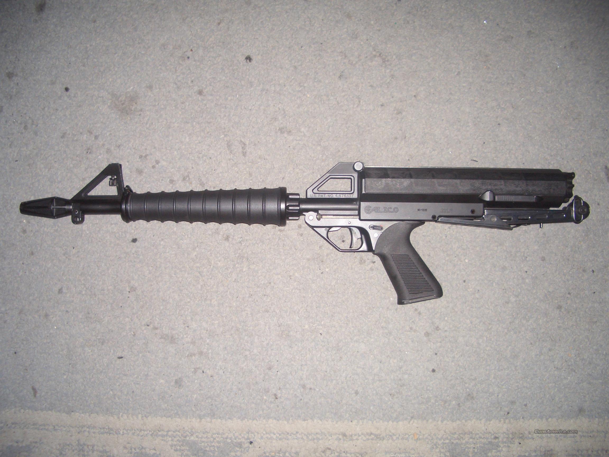 CALICO M100 .22 FOLDER 100 RD MAG for sale