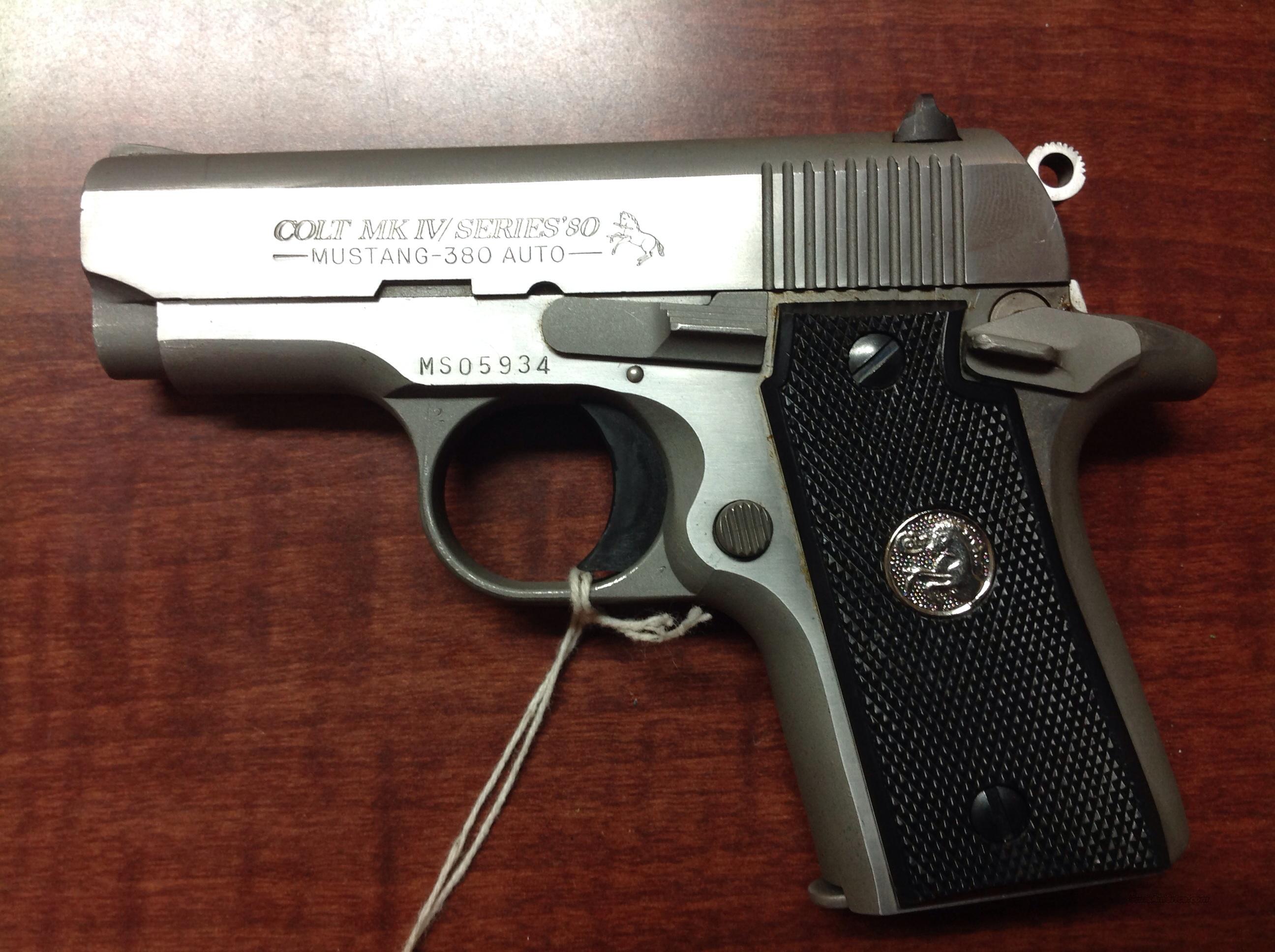 Colt Mustang Mk IV Series 80 380 for sale at Gunsamerica.com: 915442643