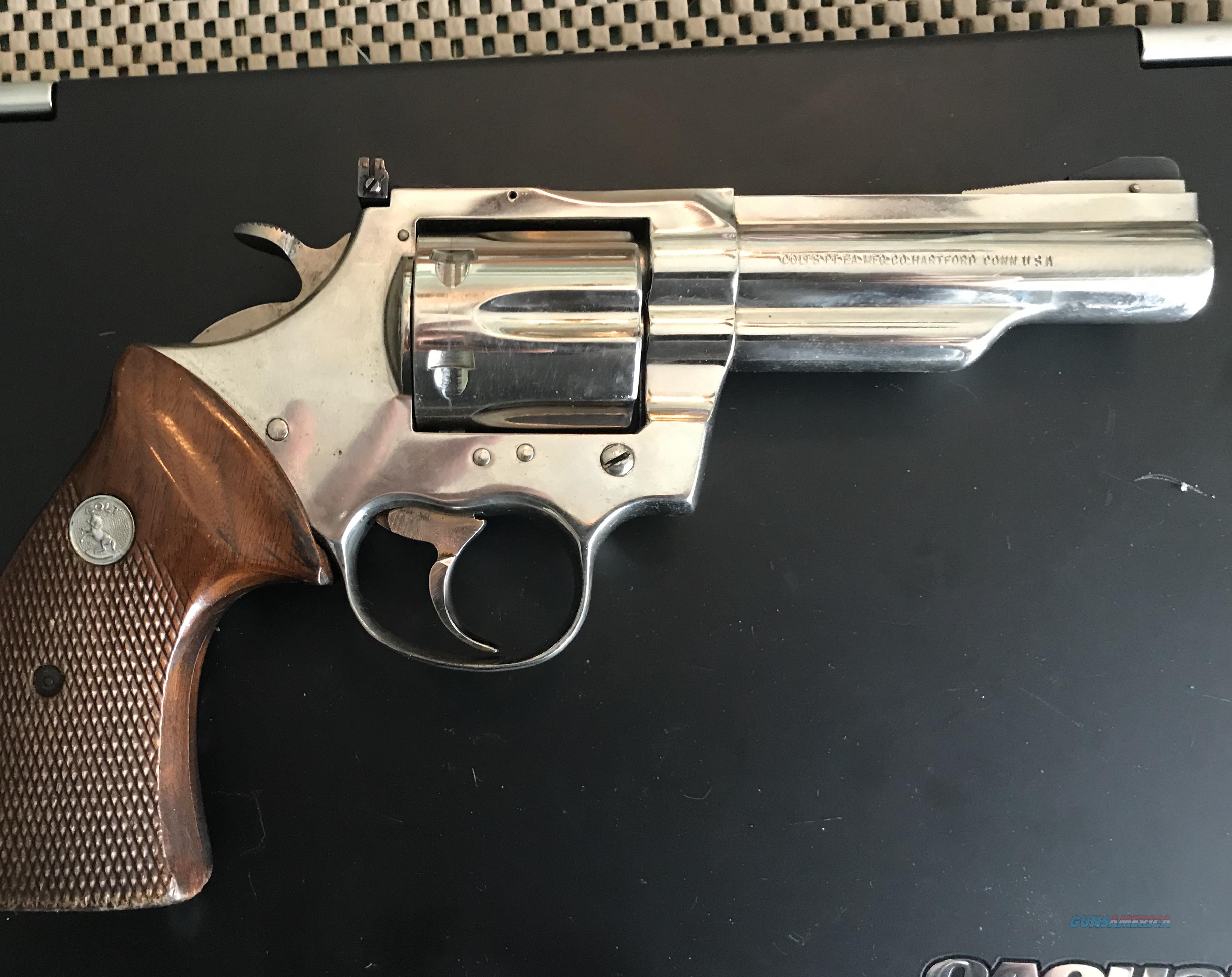 COLT TROOPER MK III. NICKEL PLATED for sale at Gunsamerica.com: 907398164