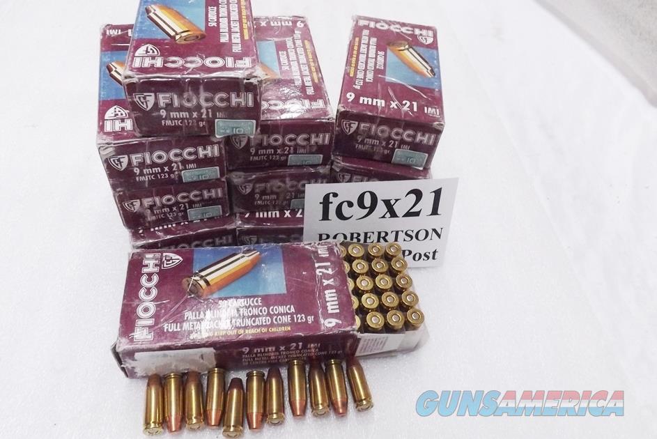 Ammo: 9x21 IMI caliber Fiocchi 550 ... for sale at Gunsamerica.com ...