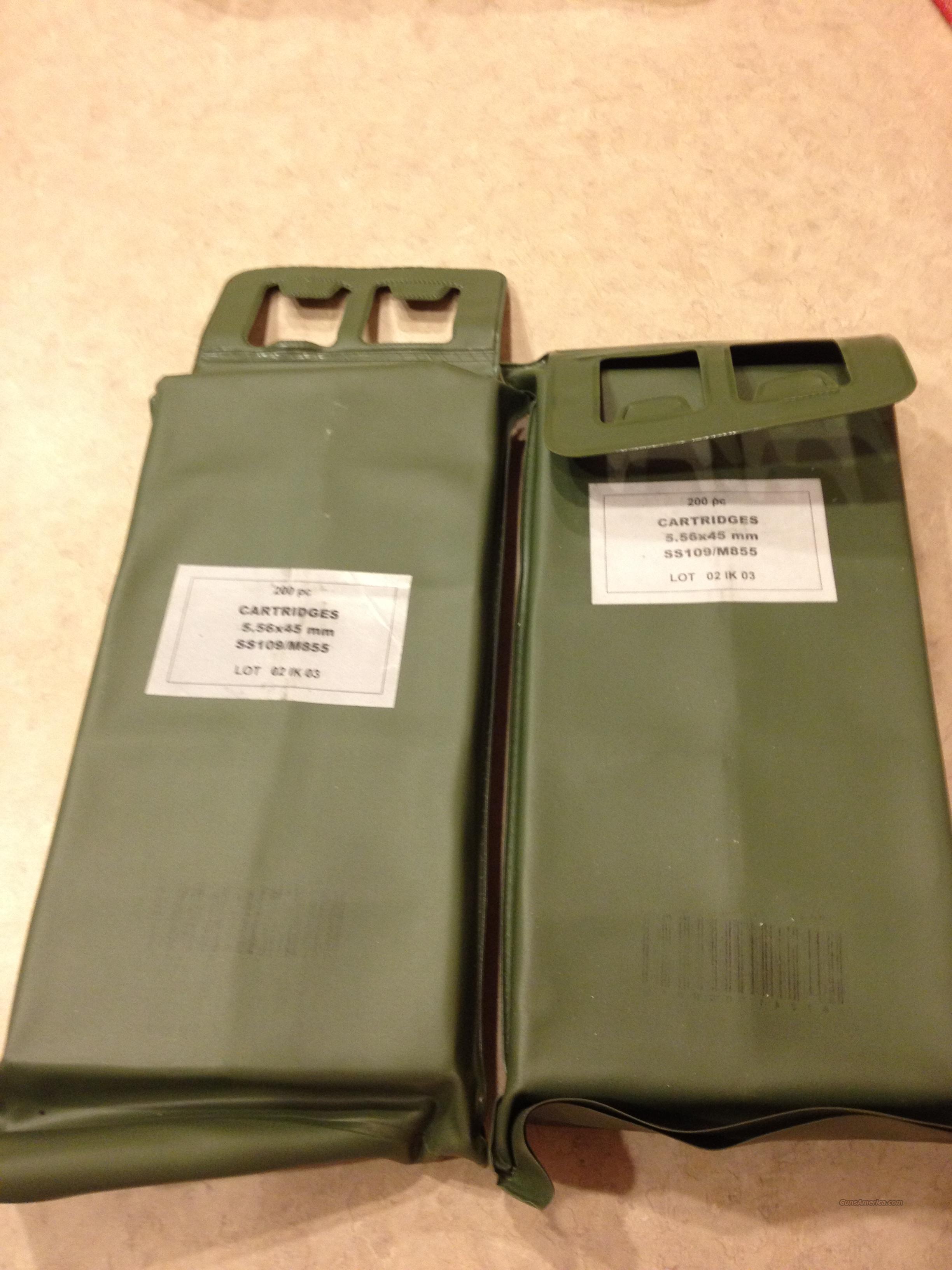 400 rounds NATO Ball 5.56 ammo in s... for sale at Gunsamerica.com ...