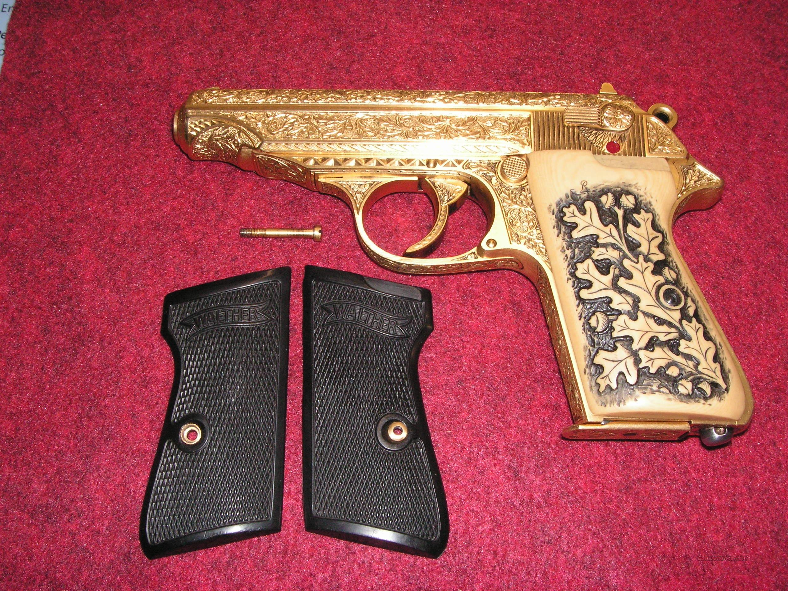 Walther PP Nazi Engraved GOLD PLATED for sale (918256849)