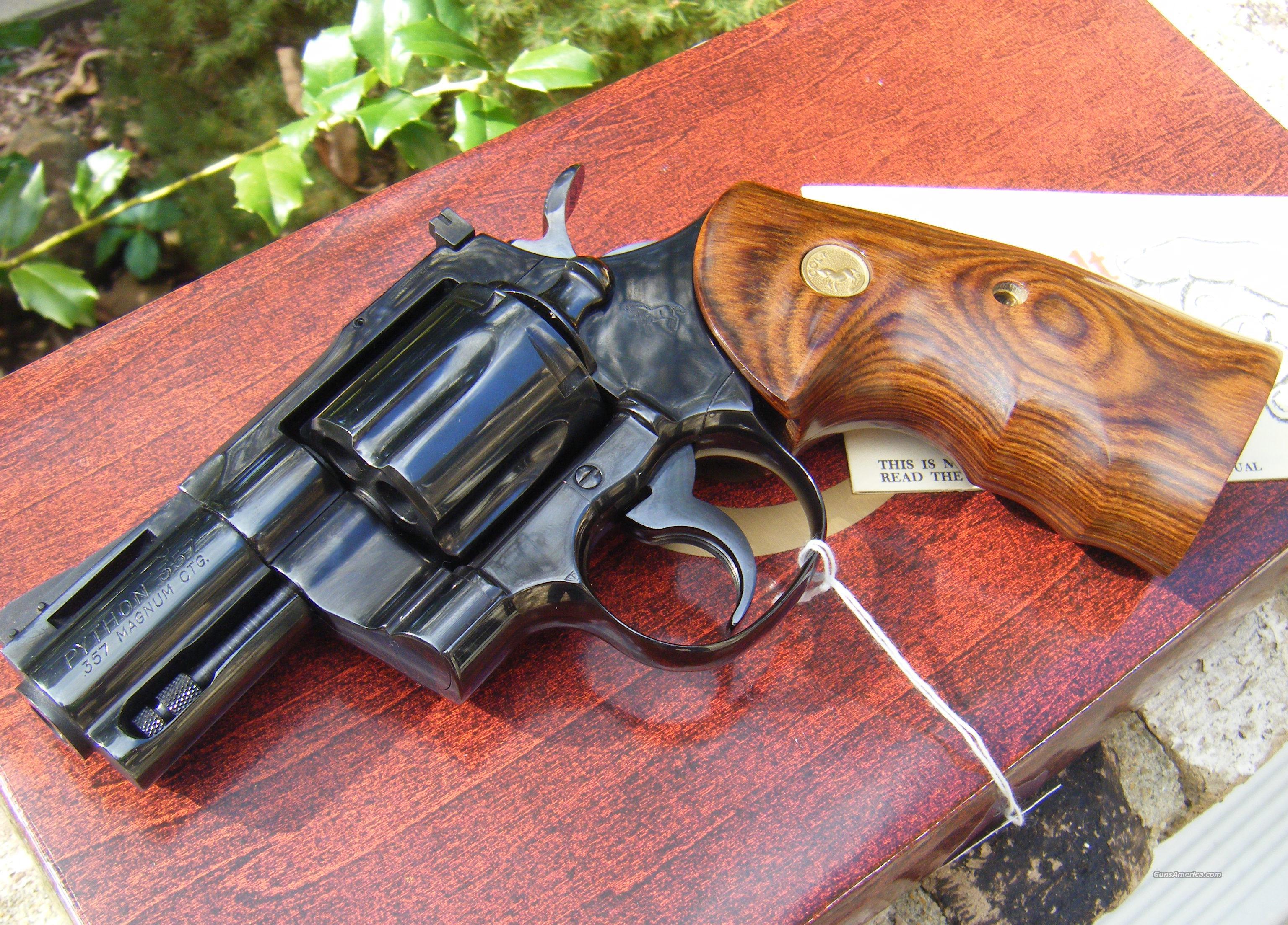 Colt Python 2.5" Blue 1973 MINT for sale at Gunsamerica.com: 970104448