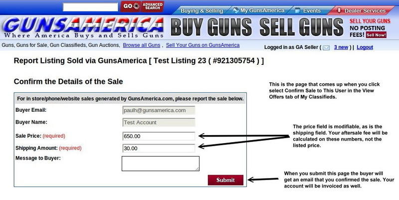 GunsAmerica 6.1 - How to Use My Classifieds and Messaging