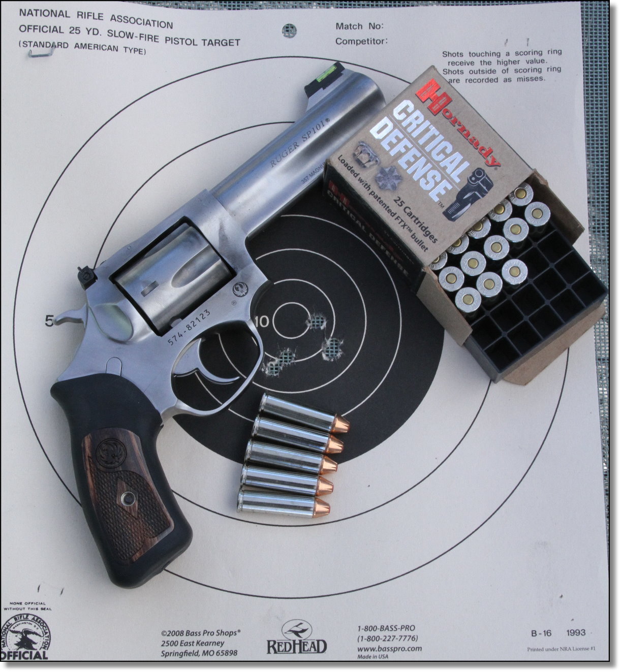 New Ruger SP101 4.2" w/Adjustable Sights