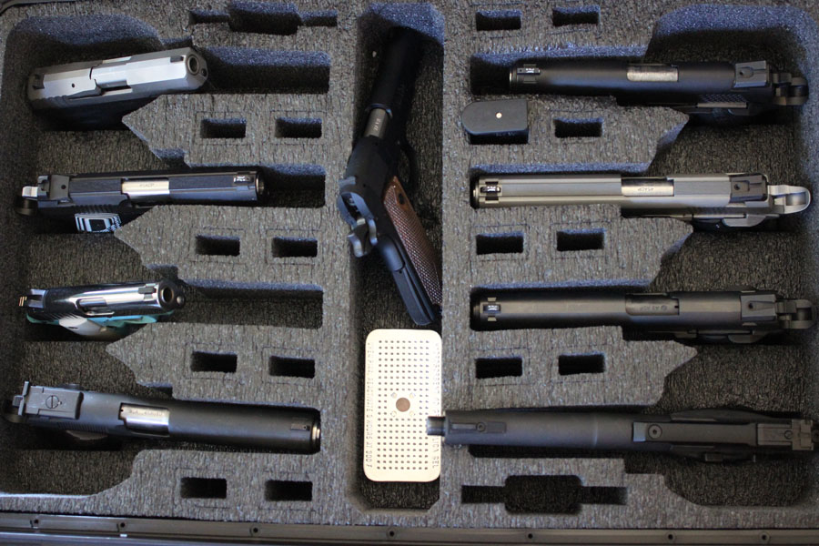 Gel Pistol Case Club Waterproof 6 Pistol Case With Silica Gel - Heavy ...