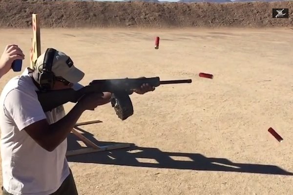 Saiga 12 with Raptor AK Trigger from Tac-Con