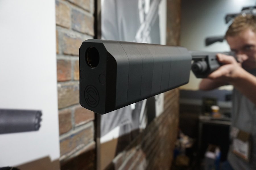 12 Gauge Shotgun Silencers OMG! - SilencerCo Salvo 12 - SHOT Show 2015