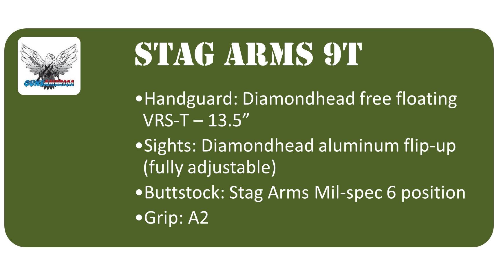 Stag Model 9T--Game Changing 9mm Carbine