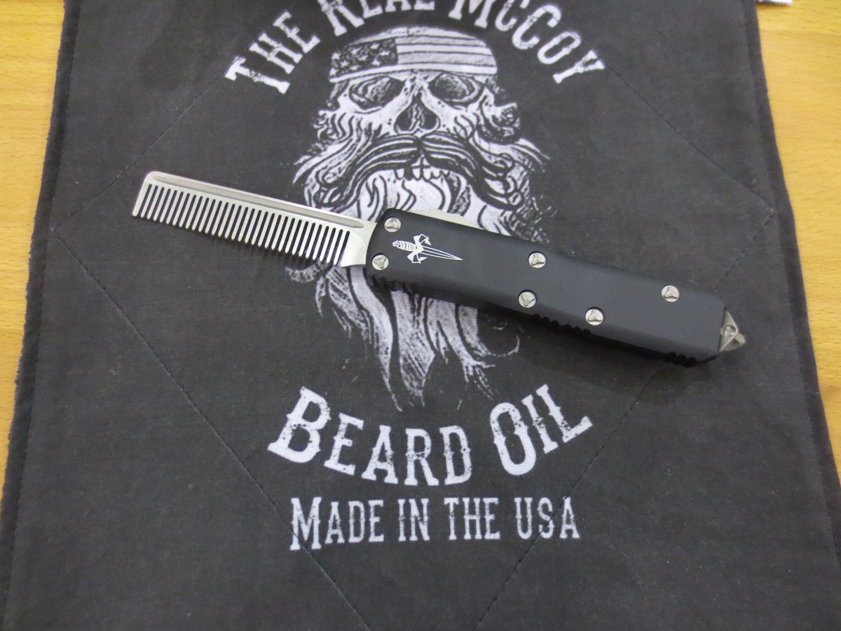 Tactical Mustache Comb