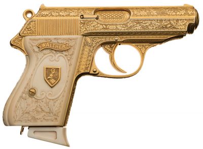 Engraved, Gold-Plated Goering Gun at Auction