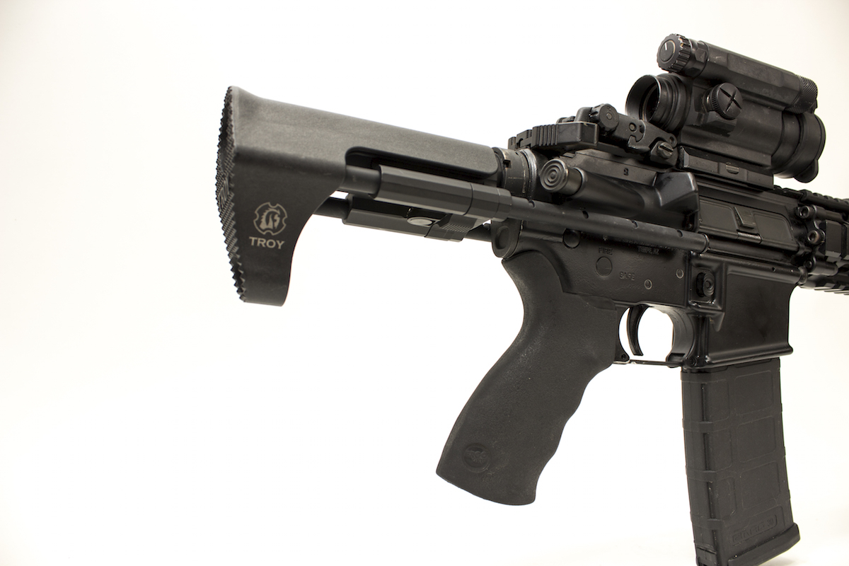 Side Rail Fully Collapsable Stocks - Troy's M7A1 and Tomahawk PDW Stock ...